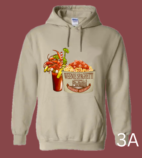 Weenie Spaghetti Fest Hoodie - Murals by Kassie