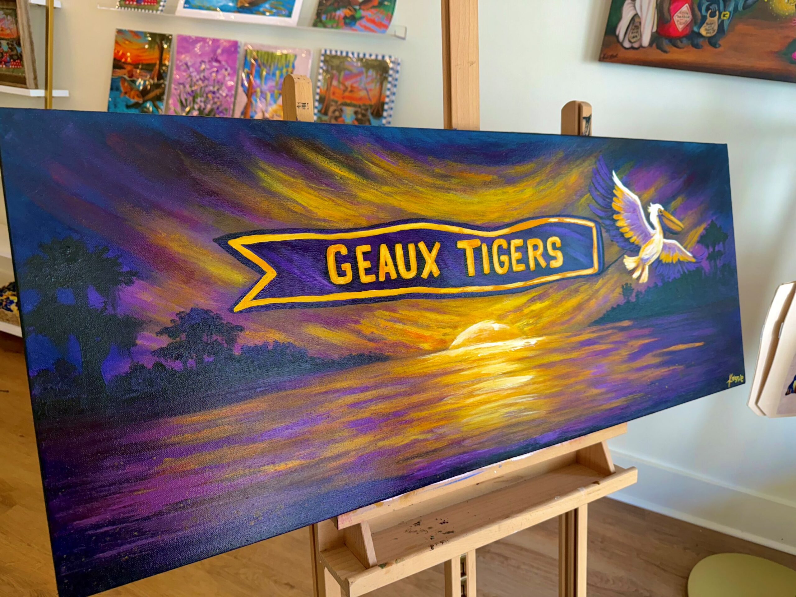 SOLD "Victory Flight" - Murals by Kassie